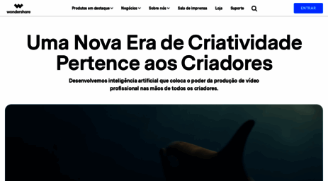 Visit Wondershare.com.br - Site Oficial Wondershare: Criatividade ...