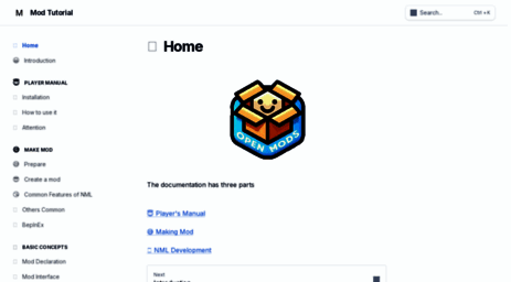 Visit Worldboxopenmods.gitbook.io - Home | Mod Tutorial.