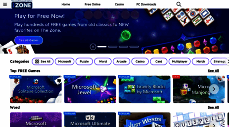 Visit Zone.com - Microsoft Casual Games - The Zone.